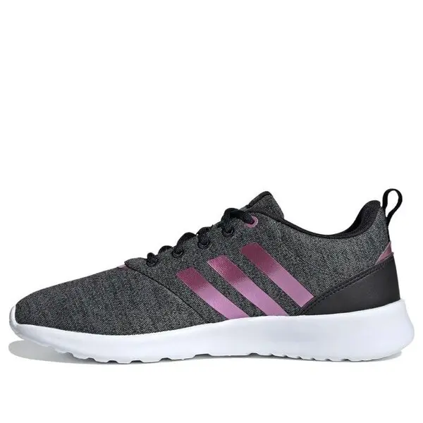 Adidas Qt Racer 2.0 Athletic Shoes - Core Black/cherry Metallic/grey