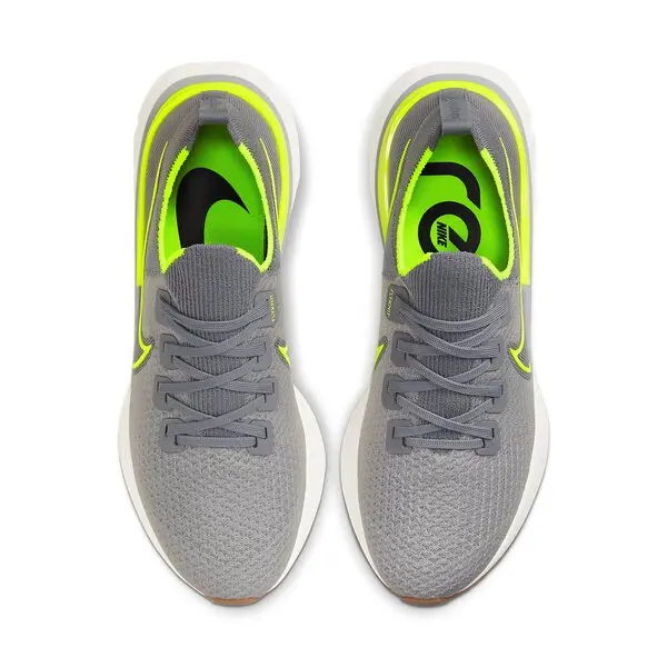 Nike React Infinity Run Flyknit Sneakers - Grey/green
