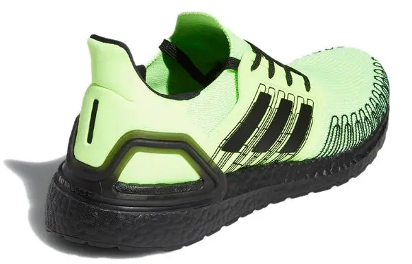 Adidas Ultra Boost 20 "signal Green Black" Sneakers - Green/black