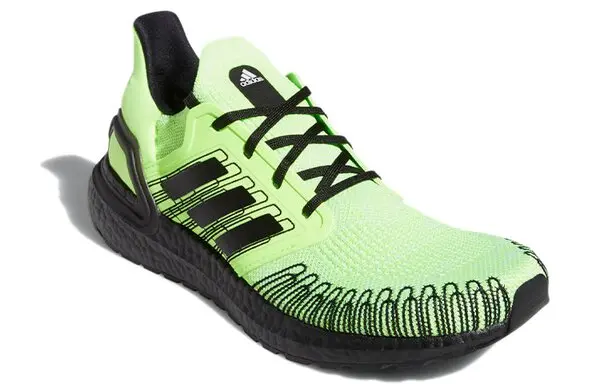 Adidas Ultra Boost 20 "signal Green Black" Sneakers - Green/black