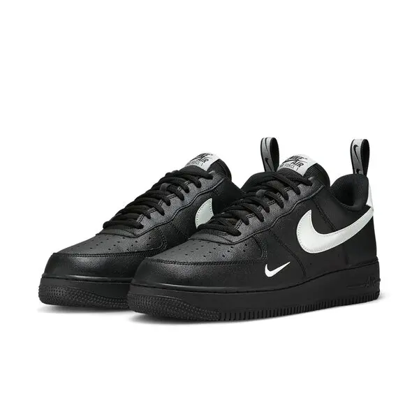 Nike Force 1 '07 Lv8 Ut "black Metallic Silver" Sneakers