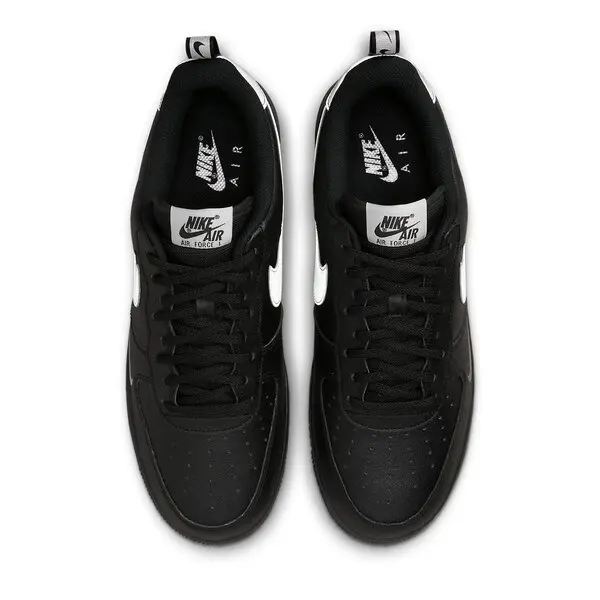 Nike Force 1 '07 Lv8 Ut "black Metallic Silver" Sneakers