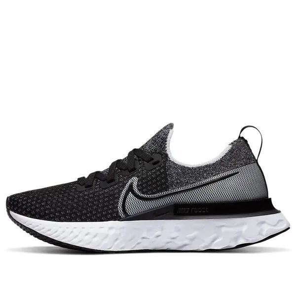 Nike React Infinity Run Flyknit Athletic Sneakers - Black
