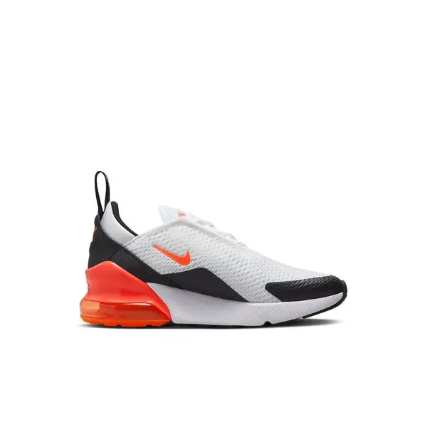 Nike Max 270 Athletic Sneakers - White/black/orange