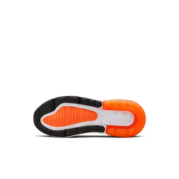 Nike Max 270 Athletic Sneakers - White/black/orange