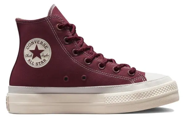 CONVERSE Chuck Taylor All Star Lift Platform High Top Sneakers - Red/white