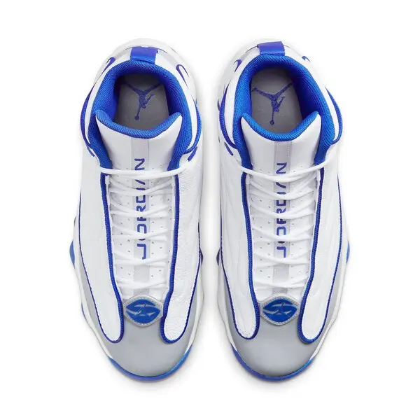 JORDAN Pro Strong High Top Sneakers - White/blue