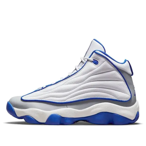 JORDAN Pro Strong High Top Sneakers - White/blue