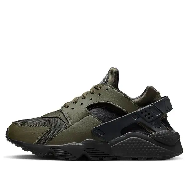 Nike Huarache Sneakers - Dark Olive/black