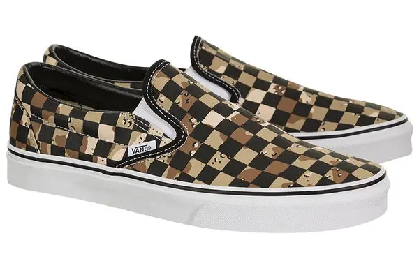 VANS Camo Desert Checkerboard Classic Slip-on - Blackbrown