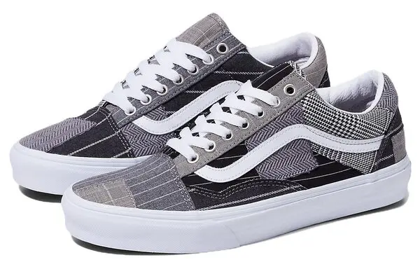 VANS Old Skool Patchwork Low Top Sneakers - Graywhite