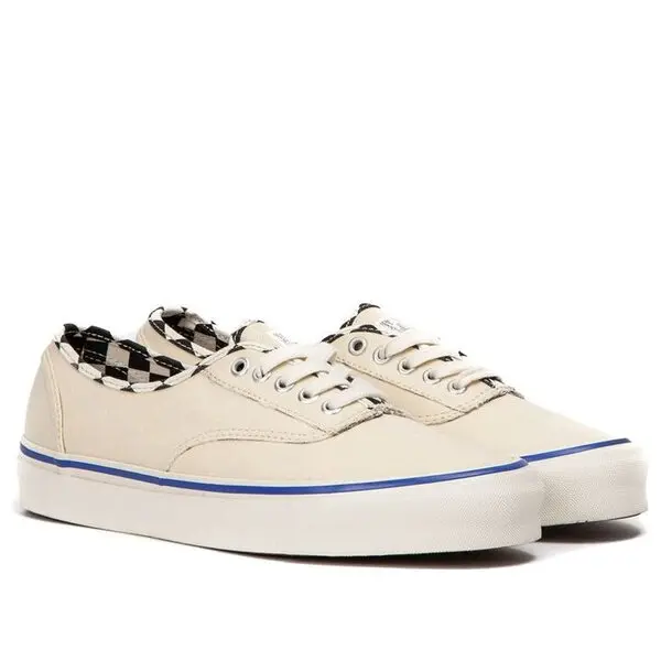 VANS Og Authentic Lx "inside Out Checkerboard" Sneakers - White/black/blue