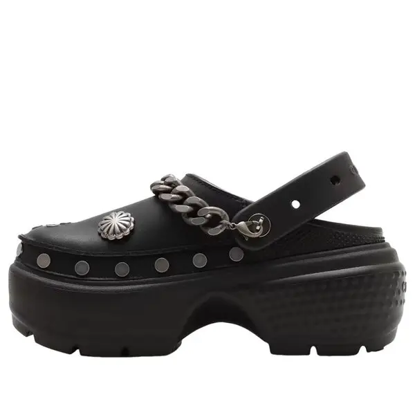 CROCS Stomp Embellished Clog - Black