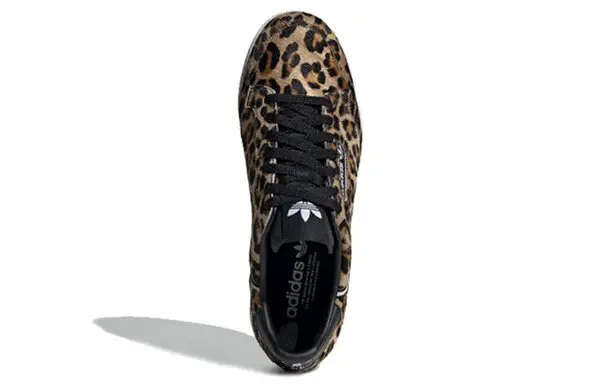 Adidas Continental 80 Leopard Print Low Top Sneakers - Black/white/brown