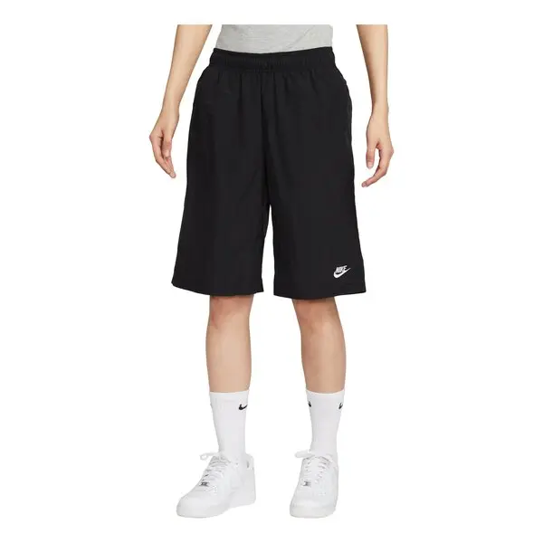 Nike Mid-rise Loose Knee-length Shorts - Black/sail