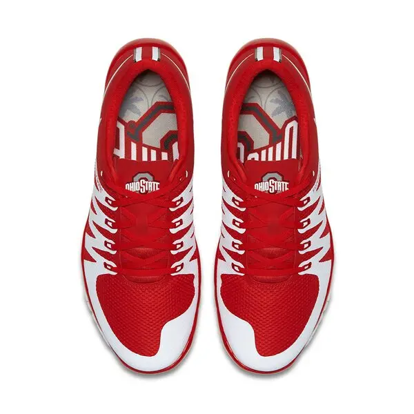 Nike Free Trainer 5.0 V6 Amp "ohio State" Athletic Sneakers - White/red