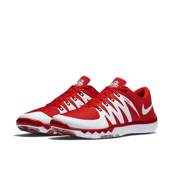Nike Free Trainer 5.0 V6 Amp "ohio State" Athletic Sneakers - White/red