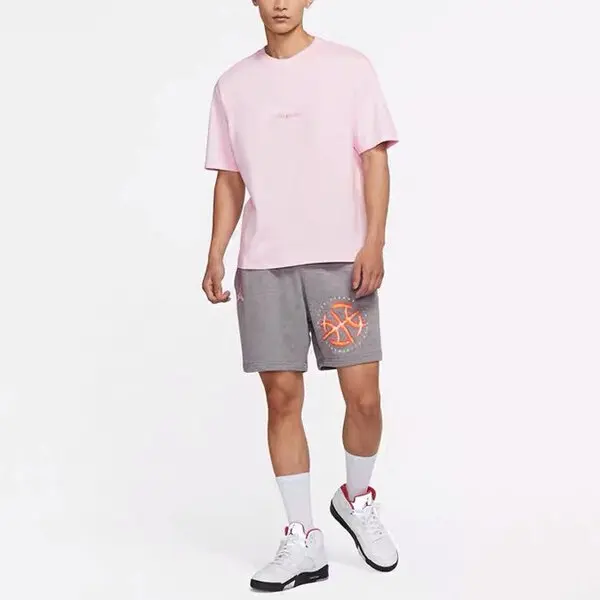 JORDAN Casual Sports Breathable Short Sleeve T-shirt - Pink