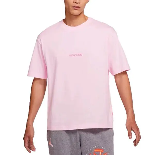 JORDAN Casual Sports Breathable Short Sleeve T-shirt - Pink