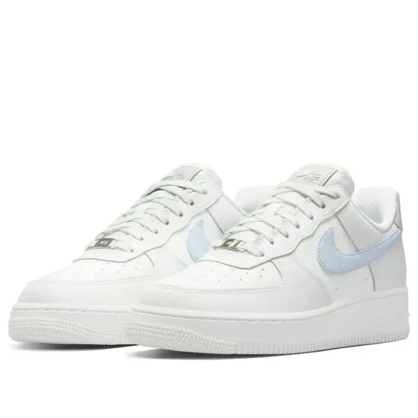 Nike Force 1 '07 "reflective Mini Swoosh" Sneakers - White/blue