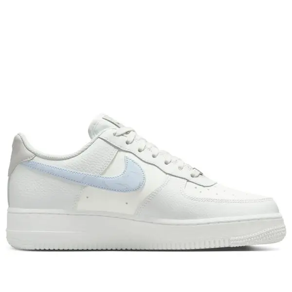 Nike Force 1 '07 "reflective Mini Swoosh" Sneakers - White/blue