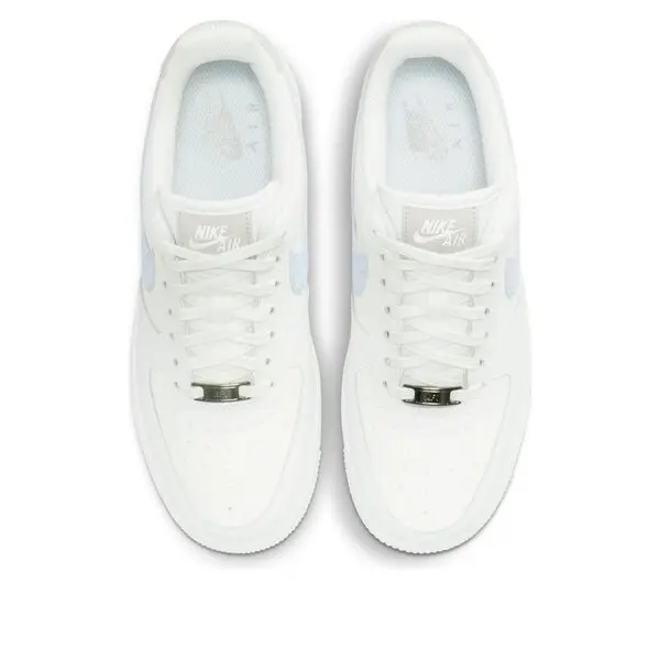 Nike Force 1 '07 "reflective Mini Swoosh" Sneakers - White/blue