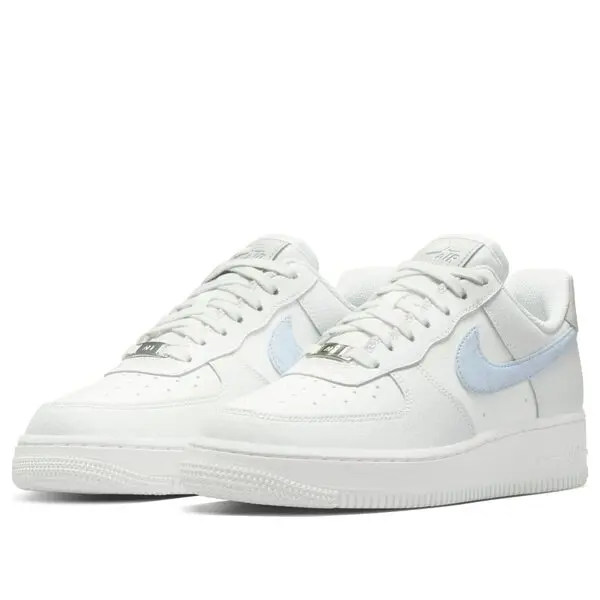 Nike Force 1 '07 "reflective Mini Swoosh" Sneakers - White/blue