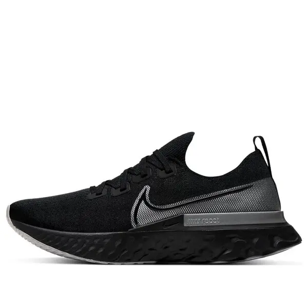 Nike React Infinity Run Flyknit Sneakers - Black/grey