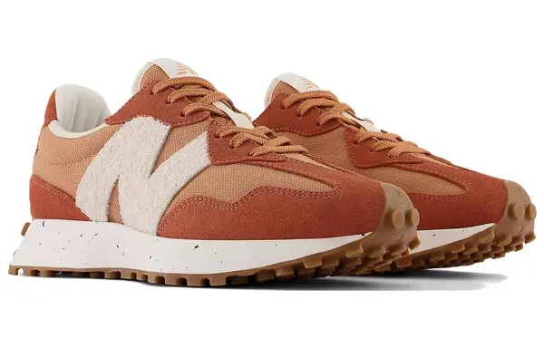NEW BALANCE 327 Low Top Sneakers - Brown/orange