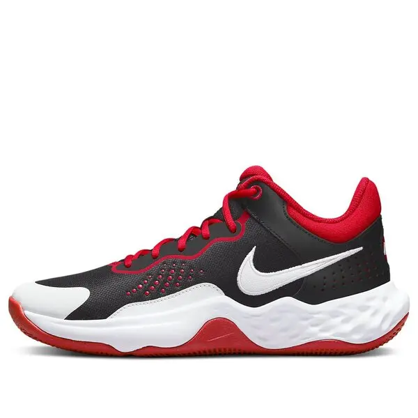 Nike Fly.by Mid 3 Basketball Sneakers - Black/white/red