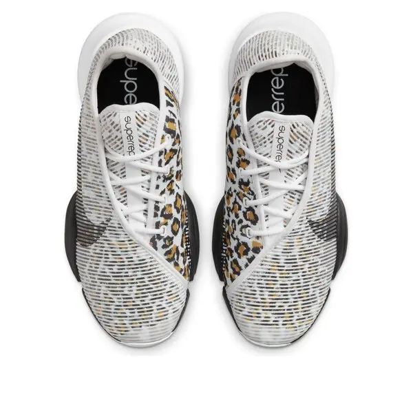 Nike Zoom Superrep 2 Leopard Print Athletic Sneakers - White/volt/chutney
