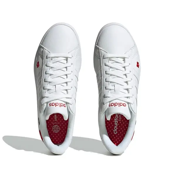 Adidas Grand Court Cloudfoam Floral Embroidery Sneakers
