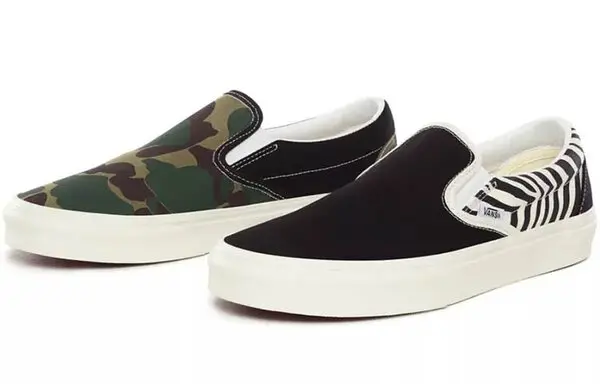 VANS Classic Slip-on "mismatch Zebra Camo - Green