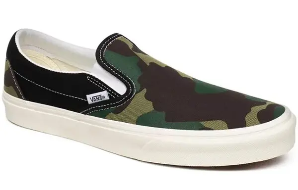 VANS Classic Slip-on "mismatch Zebra Camo - Green