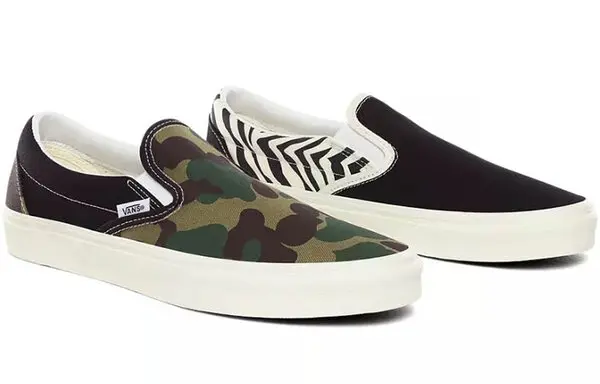 VANS Classic Slip-on "mismatch Zebra Camo - Green