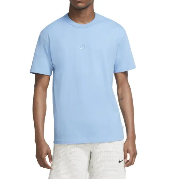 Nike Minimalistic Embroidered Logo Short Sleeve - Blue