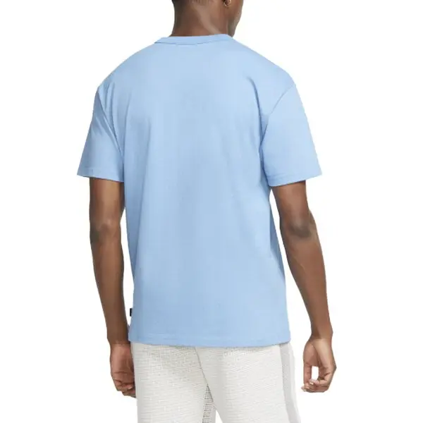 Nike Minimalistic Embroidered Logo Short Sleeve - Blue
