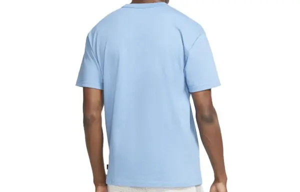 Nike Minimalistic Embroidered Logo Short Sleeve - Blue