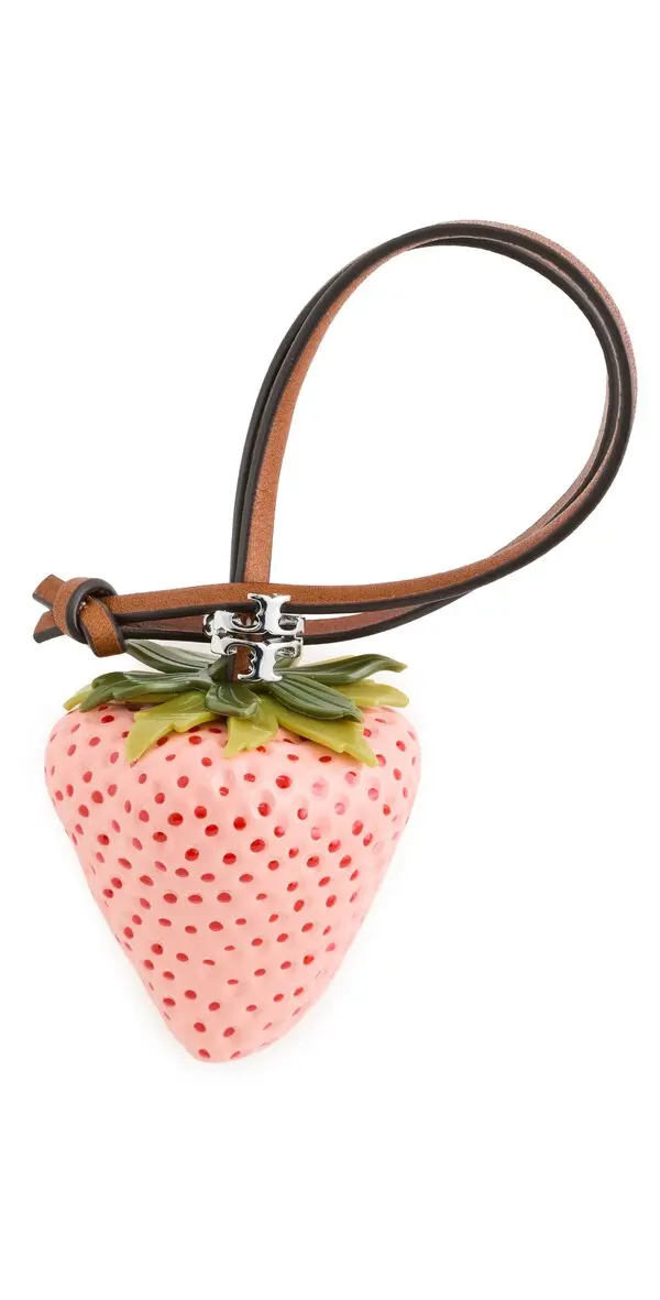 Tory Burch Strawberry Keychain - Sweet Pink/minium