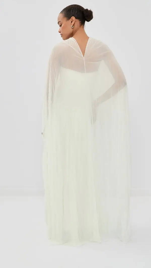 Simkhai Dani Bustier Gown With Cape