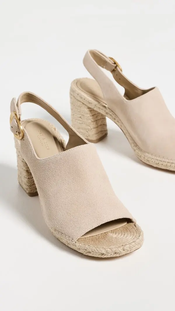 Rag & Bone Gigi Suede Espadrille Block Heel Sandals - Icmsd