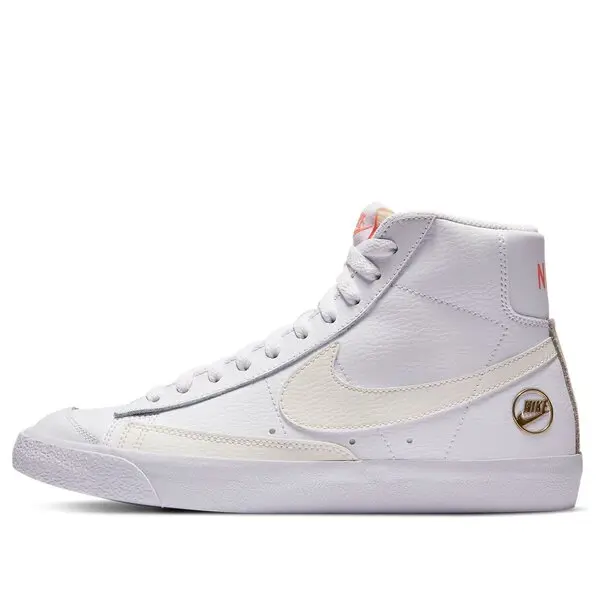 Nike Blazer Mid '77 Vintage Gold Emblem Sneakers - White/orange