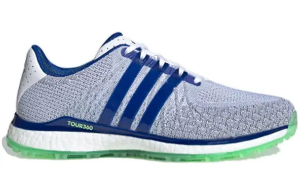 Adidas Tour360 Xt-sl Spikeless Textile Golf Shoes - White/blue/green