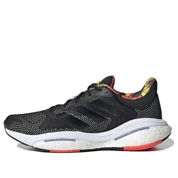 Adidas Solarglide Floral Running Shoes - Black