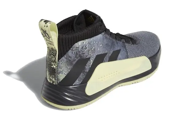 Adidas Dame 5 High-top Sneakers - Black/yellow