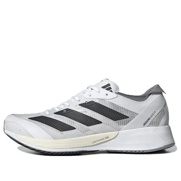 Adidas Adizero Adios Athletic Sneakers - White/black/grey