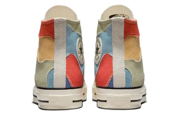 CONVERSE Chuck 70 Hi Crafted Patchwork Sneakers - Blue/yellow/red