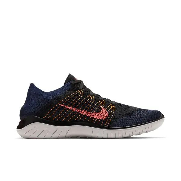 Nike Free Rn Flyknit 2018 Athletic Sneakers - Black
