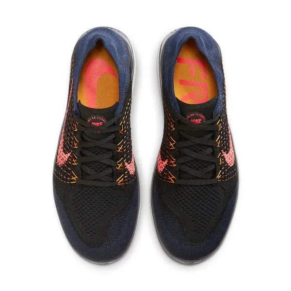 Nike Free Rn Flyknit 2018 Athletic Sneakers - Black