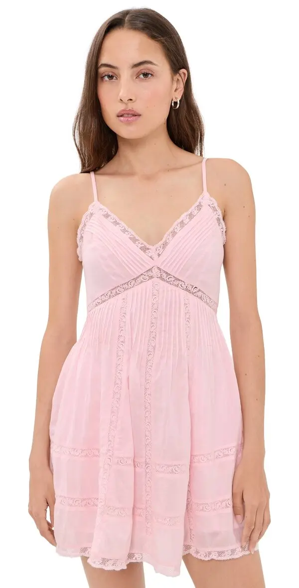 LoveShackFancy Docila Dress - Pink